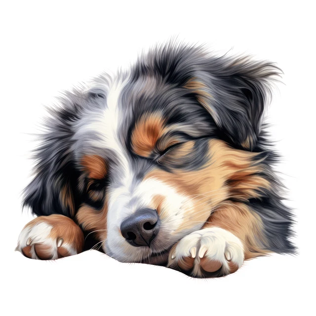 DOPASTICKER Cute Sleeping Dog Car Sticker Dog Sticker Phone Sticker ...
