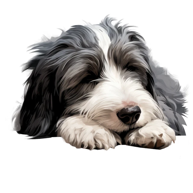 DOPASTICKER Cute Sleeping Dog Car Sticker Dog Sticker Phone Sticker ...