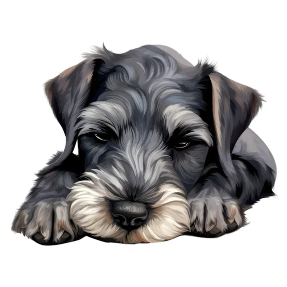 DOPASTICKER Cute Sleeping Dog Car Sticker Dog Sticker Phone Sticker ...
