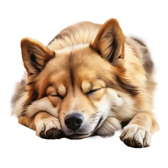 DOPASTICKER Cute Sleeping Dog Car Sticker Dog Sticker Phone Sticker ...