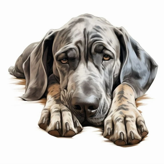 DOPASTICKER Cute Sleeping Dog Car Sticker Dog Sticker Phone Sticker ...