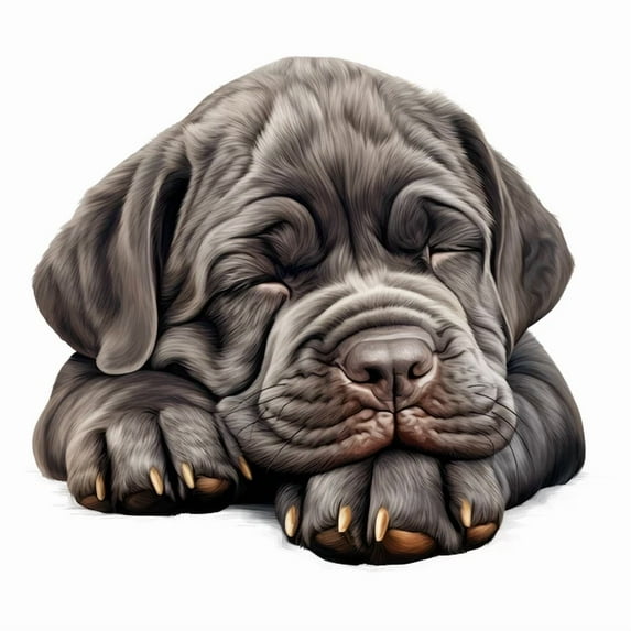 DOPASTICKER Cute Sleeping Dog Car Sticker Dog Sticker Phone Sticker ...