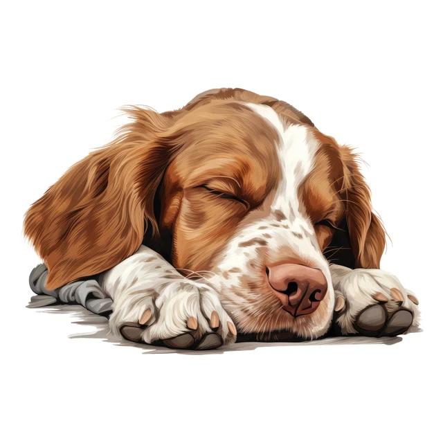 DOPASTICKER Cute Sleeping Dog Car Sticker Dogs Sticker Phone Sticker ...