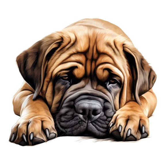 DOPASTICKER Cute Sleeping Dog Car Sticker Dogs Sticker Phone Sticker ...