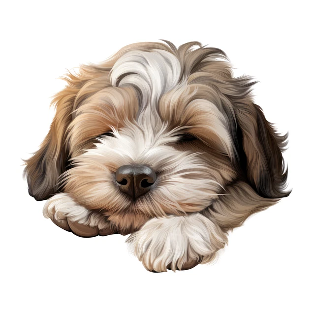 DOPASTICKER Cute Sleeping Dog Car Sticker Dogs Sticker Phone Sticker ...