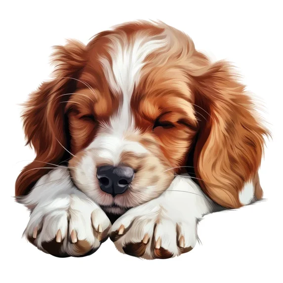 DOPASTICKER Cute Sleeping Dog Car Sticker Dogs Sticker Phone Sticker ...