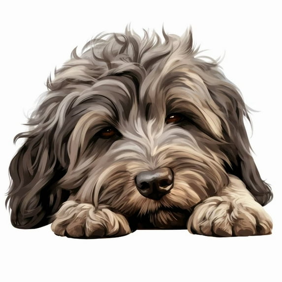 DOPASTICKER Cute Sleeping Dog Car Sticker Dogs Sticker Phone Sticker ...