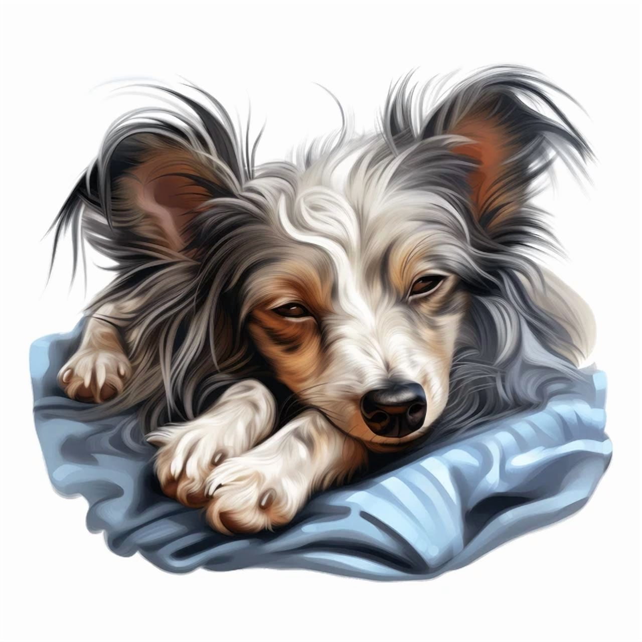 DOPASTICKER Cute Sleeping Dog Car Sticker Dogs Sticker Phone Sticker ...