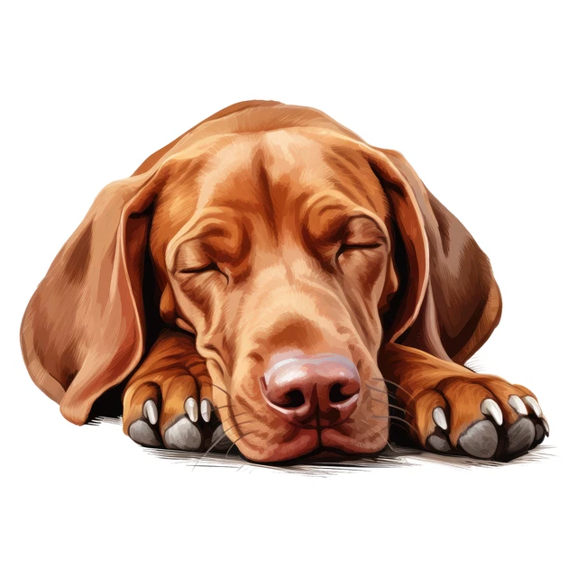 DOPASTICKER Cute Sleeping Dog Car Sticker Dogs Sticker Phone Sticker ...