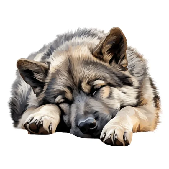 DOPASTICKER Cute Sleeping Dog Car Sticker Dogs Sticker Phone Sticker ...