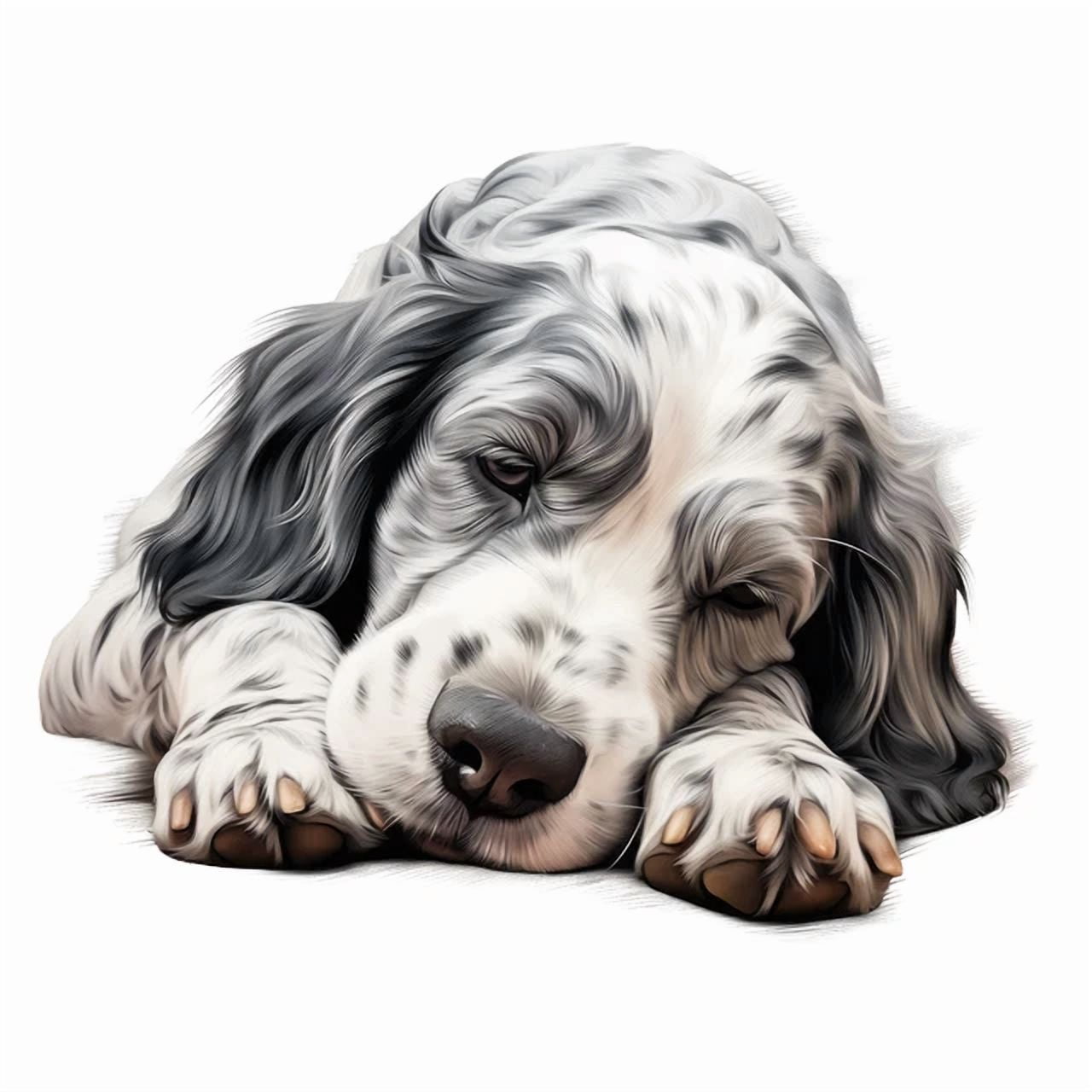 DOPASTICKER Cute Sleeping Dog Car Sticker Dogs Sticker Phone Sticker ...