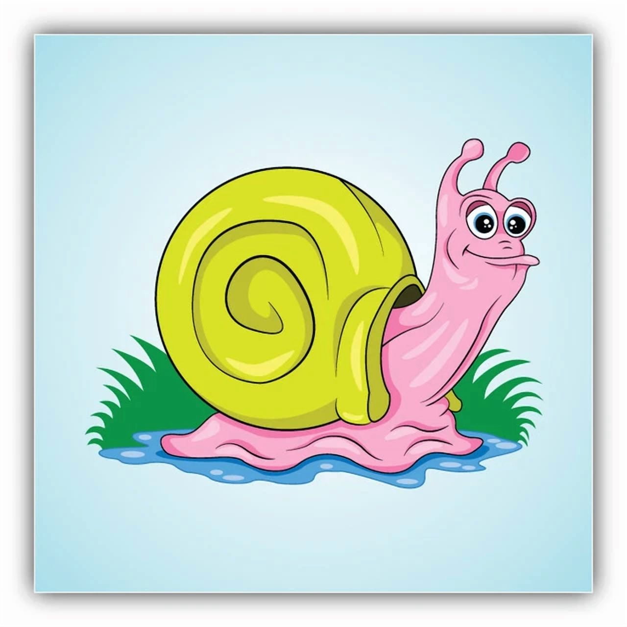 DOPASTICKER Cute Snail Cartoon Animal Sticker Decal Phone Decal Water ...