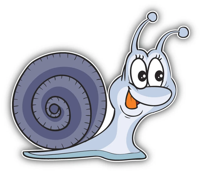 DOPASTICKER Cute Snail Cartoon Animal Sticker Decal Phone Decal Water ...
