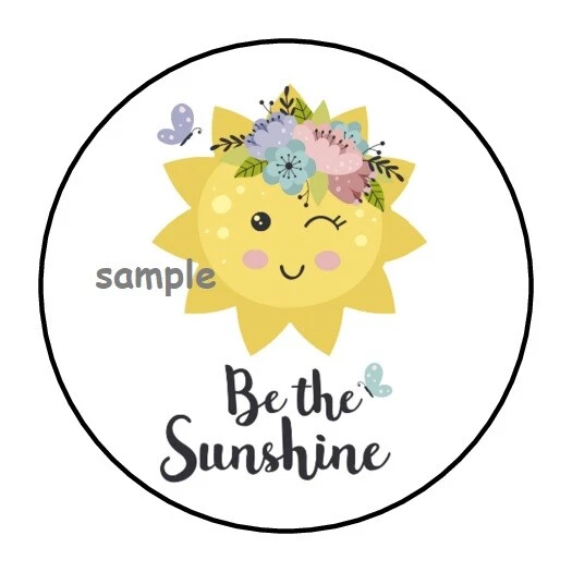 DOPASTICKER Cute Be The Sunshine Envelope Seals Labels Stickers Sun ...