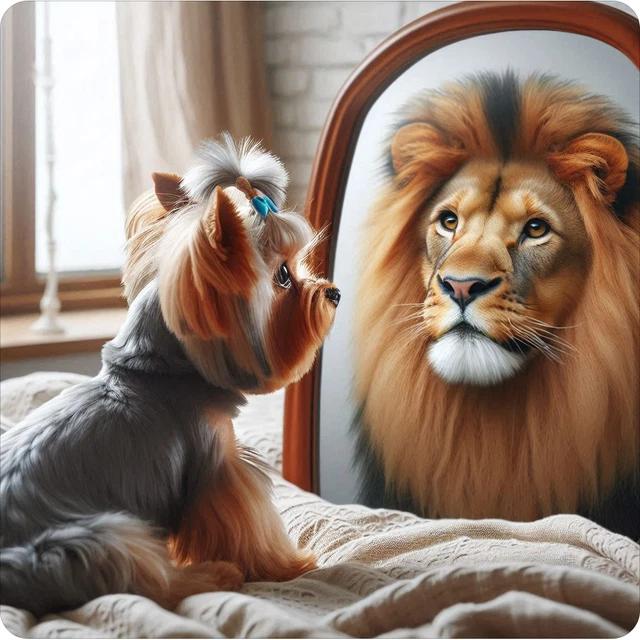 DOPASTICKER Cute Yorkshire Terrier Yorkie Dog Sticker Phone Decal Water ...