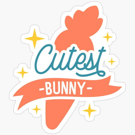 DOPASTICKER Cutest Bunny Egg Day Design Sticker Phone Sticker, Latop ...