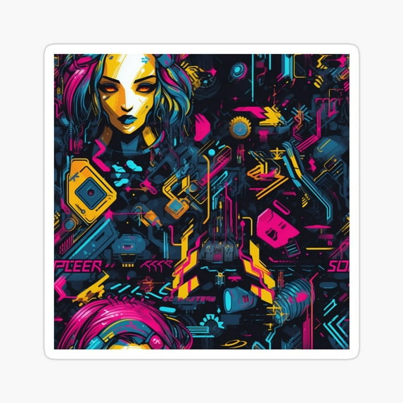 DOPASTICKER Cybernetic Series Vol. 01 Sticker, Phone Sticker, Latop ...
