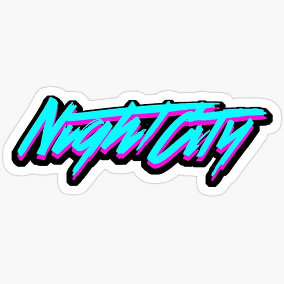 DOPASTICKER Cyberpunk Logo Sticker Phone Sticker, Latop Sticker, Lover ...