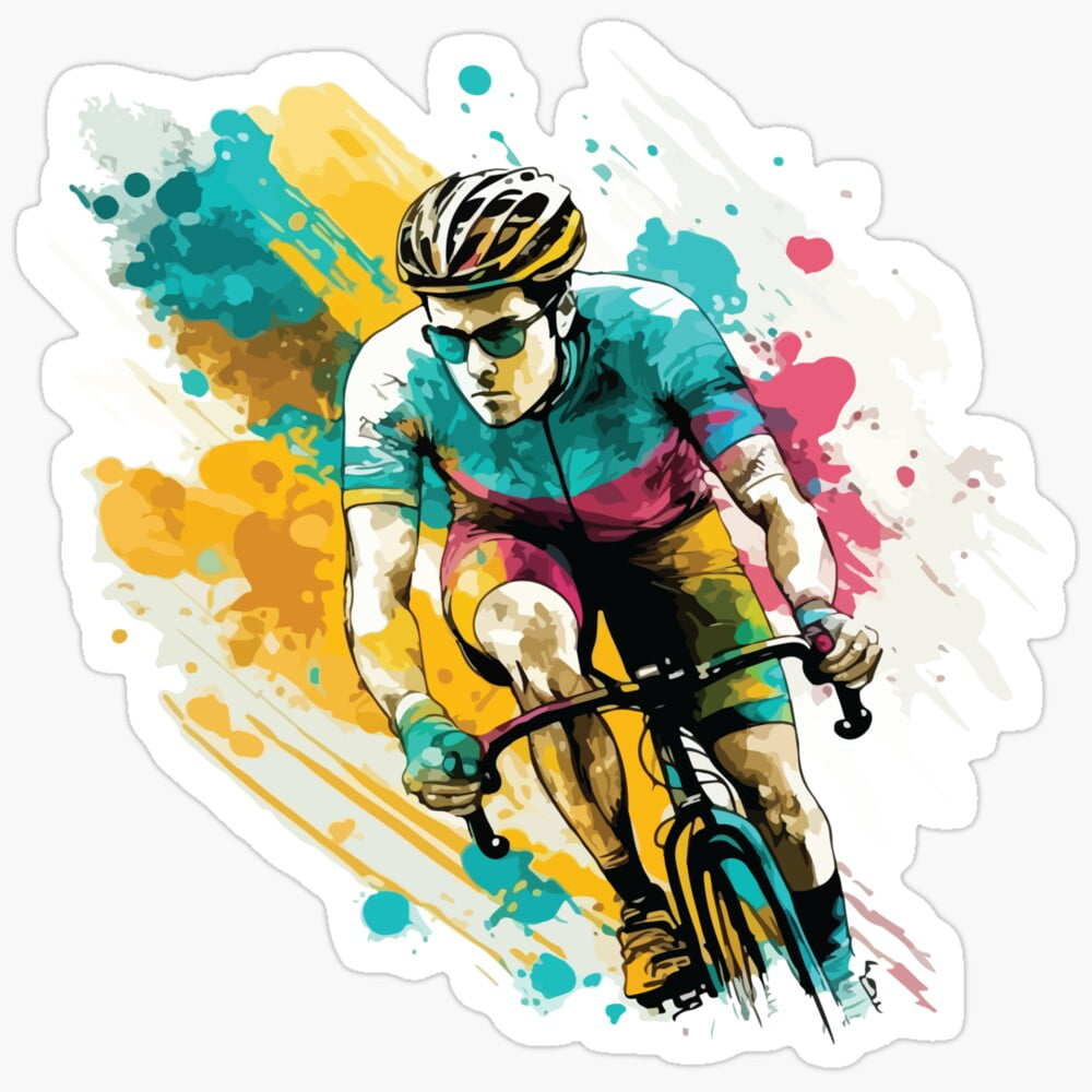 DOPASTICKER Cyclist Gift You - Phone Stickers, Waterproof Decals Water ...