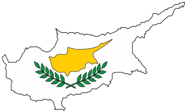 DOPASTICKER Cyprus Map Flag Sticker Car Laptop Sticker Phone Decal ...