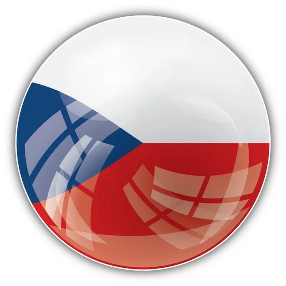 DOPASTICKER Czech Republic Flag Sticker Decal Phone Decal Water Bottle ...