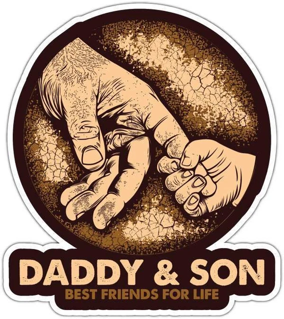 DOPASTICKER Daddy And Son Best Friends For Life Father Car Window ...