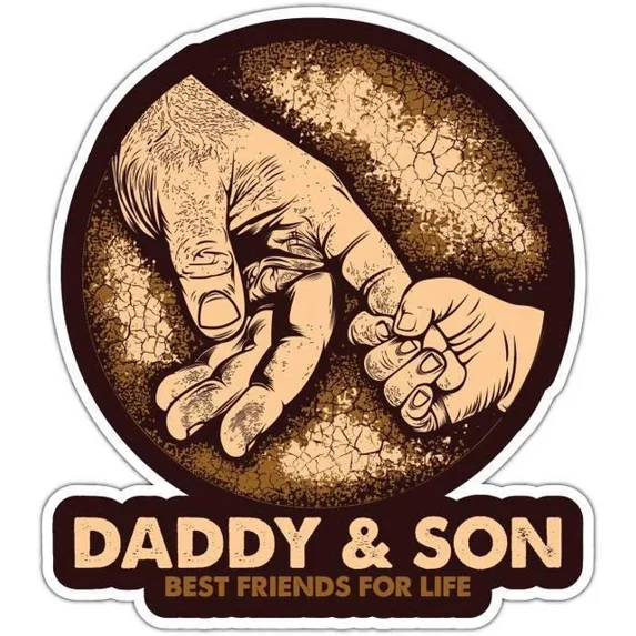 DOPASTICKER Daddy And Son Best Friends For Life Father Car Window ...