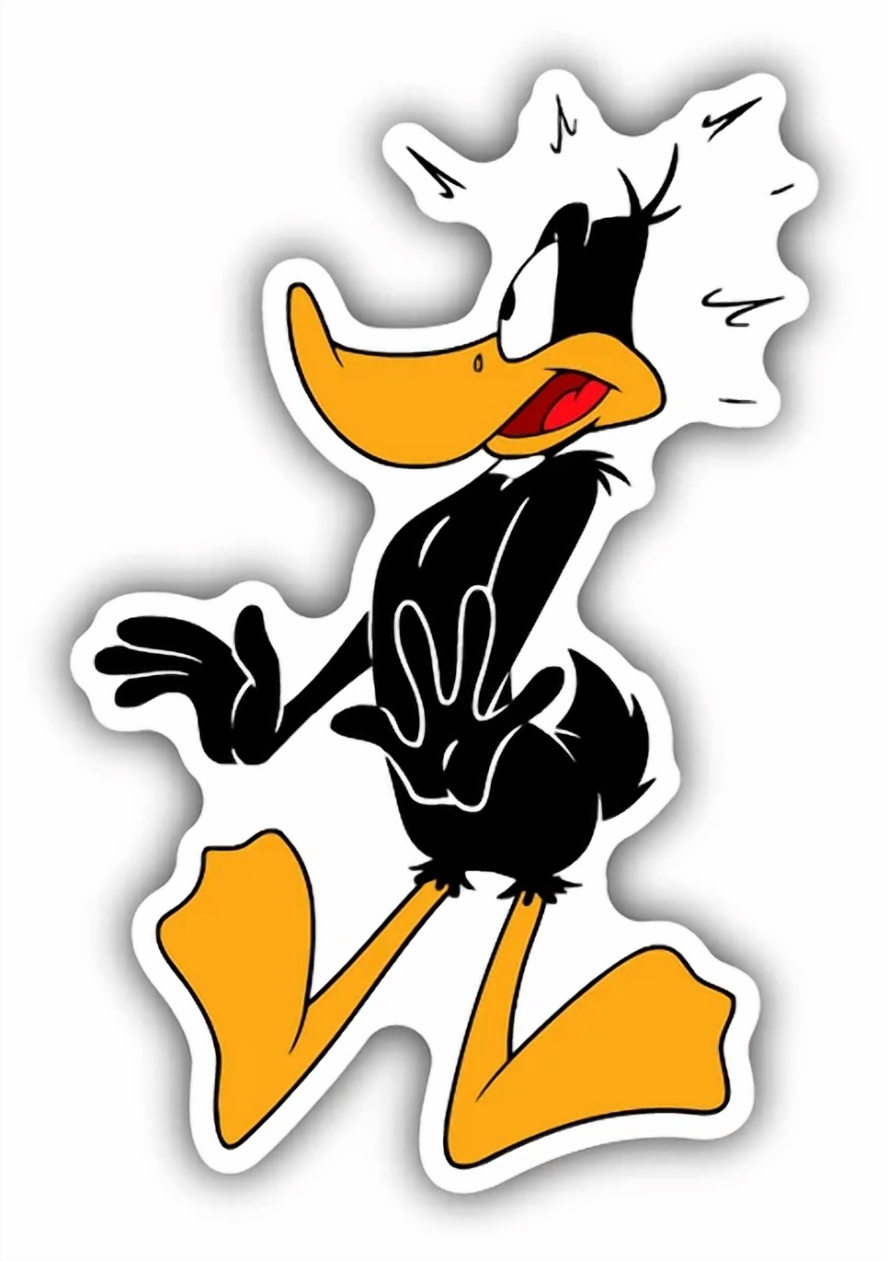 DOPASTICKER Daffy Duck Panic Cartoon Car Sticker Phone Decal Water ...