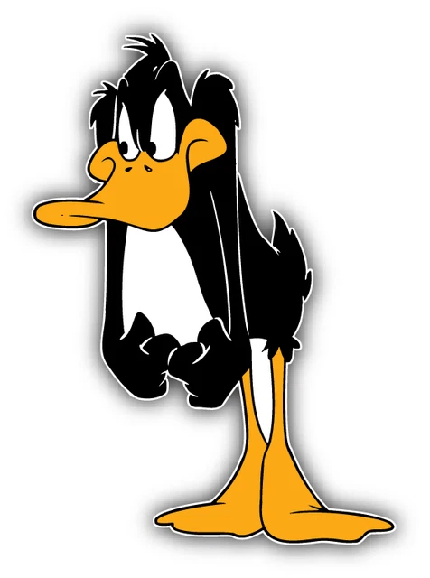 DOPASTICKER Daffy Duck Power Cartoon Car Sticker Decal Phone Decal ...