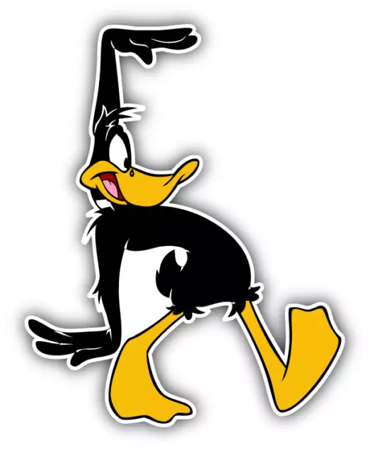 DOPASTICKER Daffy Duck Walking Cartoon Car Sticker Decal Phone Decal ...