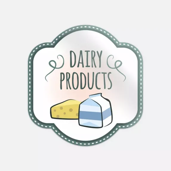 DOPASTICKER Dairy Products Food Sticker Phone Decal Water Bottle ...