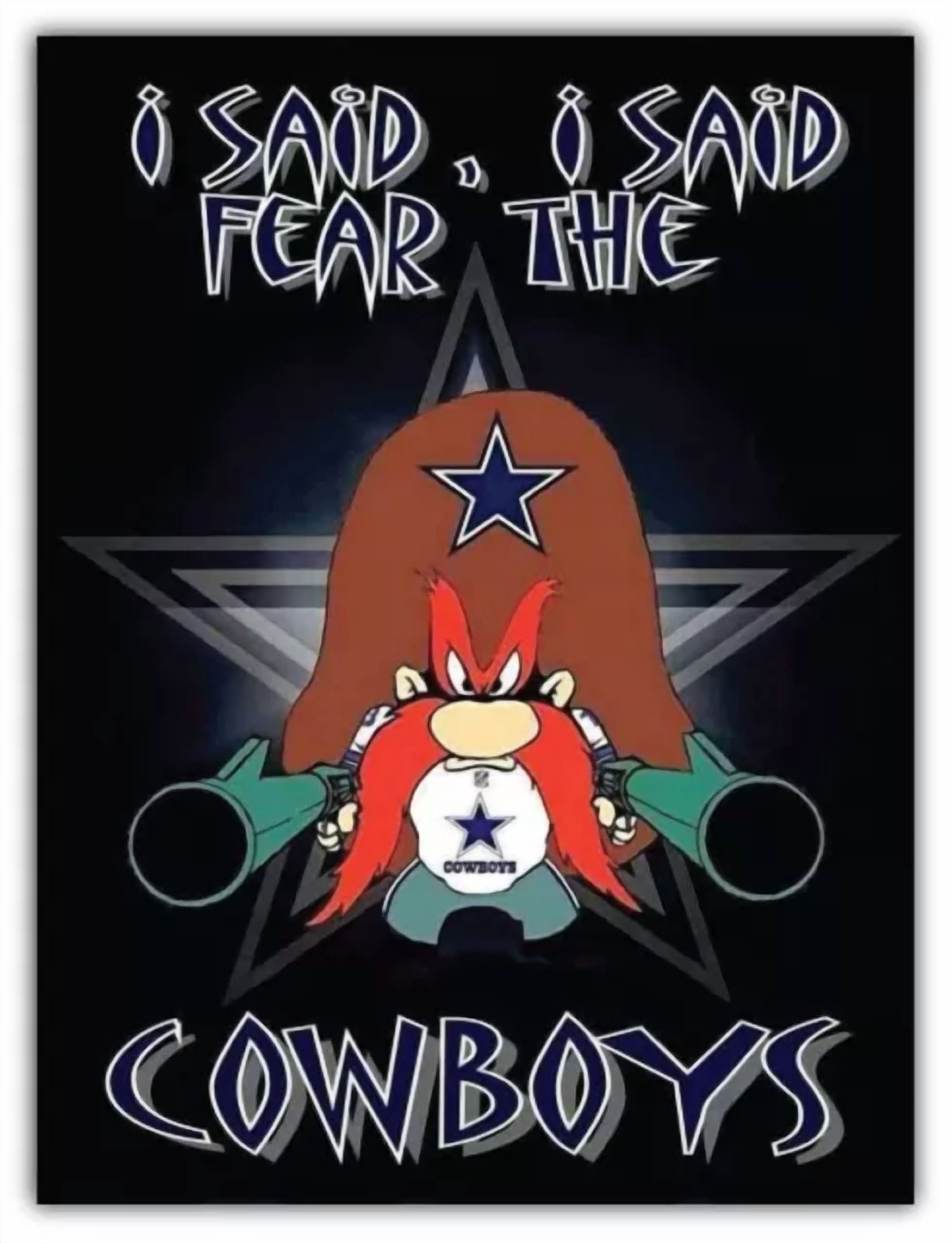 DOPASTICKER Dallas Cowboys Yosemite Sam Sticker Phone Decal Water ...