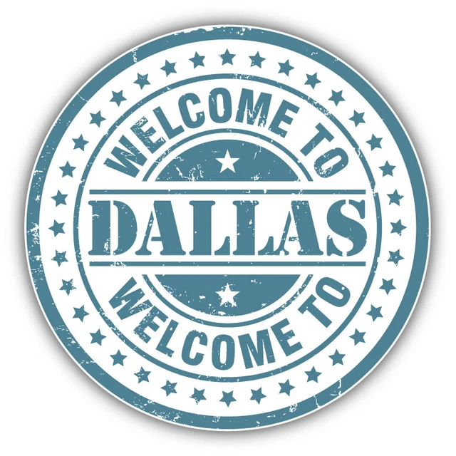DOPASTICKER Dallas Travel Welcome Sticker Decal Phone Decal Water ...