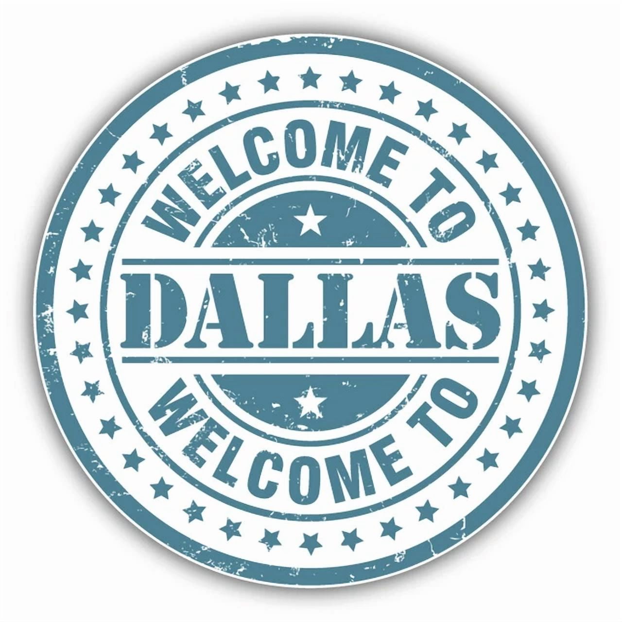 DOPASTICKER Dallas Travel Welcome Sticker Decal Phone Decal Water ...