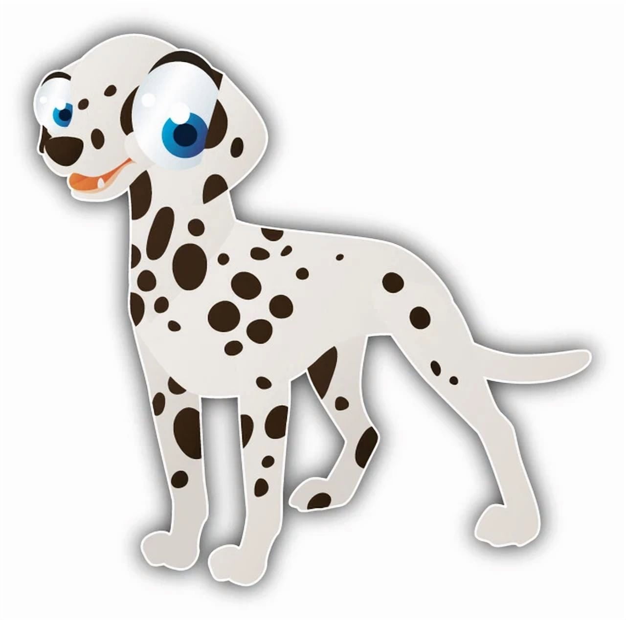 DOPASTICKER Dalmatian Dog Cartoon Sticker Decal Phone Decal Water ...
