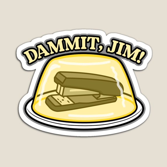DOPASTICKER Dammit, Jim! Sticker Decorative Laptop, Phone Stickers ...