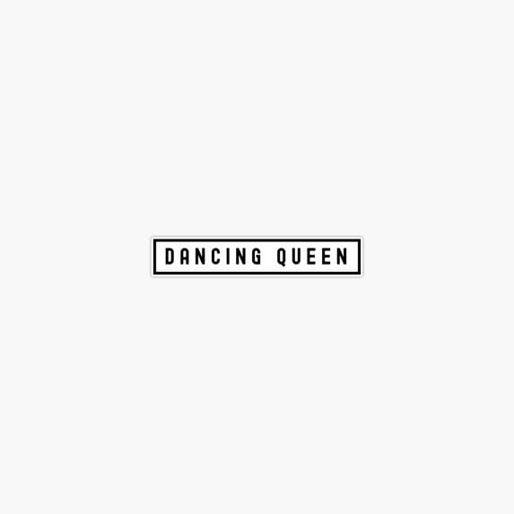 DOPASTICKER Dancing Queen Sticker, Phone Sticker Water Bottle Sticker ...