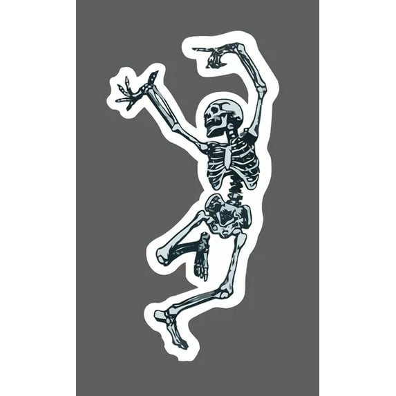 DOPASTICKER Dancing Skeleton Sticker Elegant Sticker Phone Sticker ...