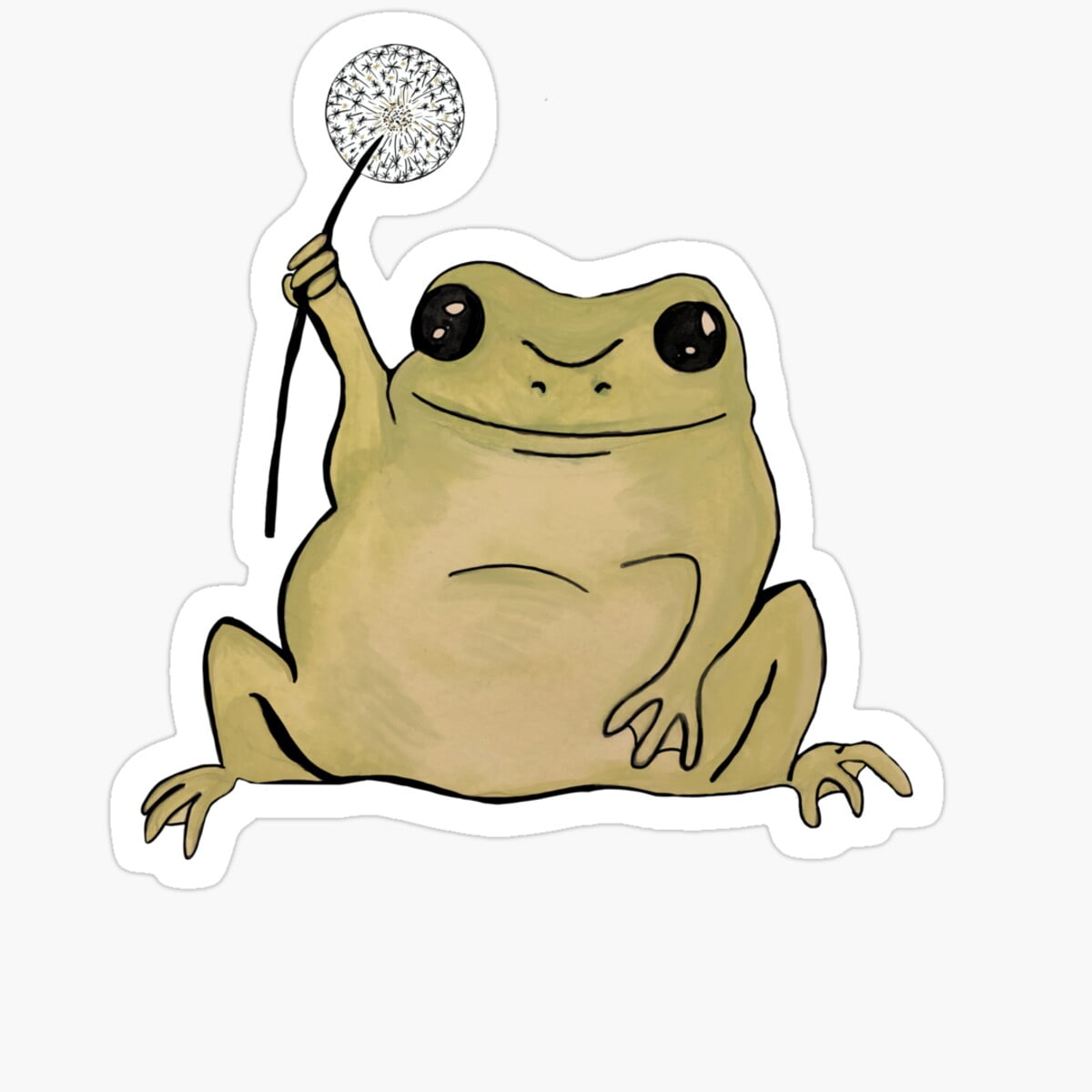 DOPASTICKER Dandelion Frog Sticker. Gift You - Decorate Laptops, Water ...