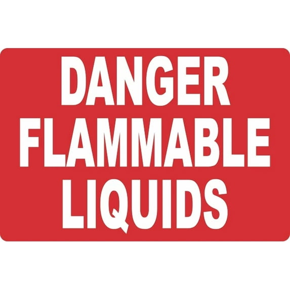 DOPASTICKER Danger Flammable Liquids Safety Sticker Phone Sticker ...