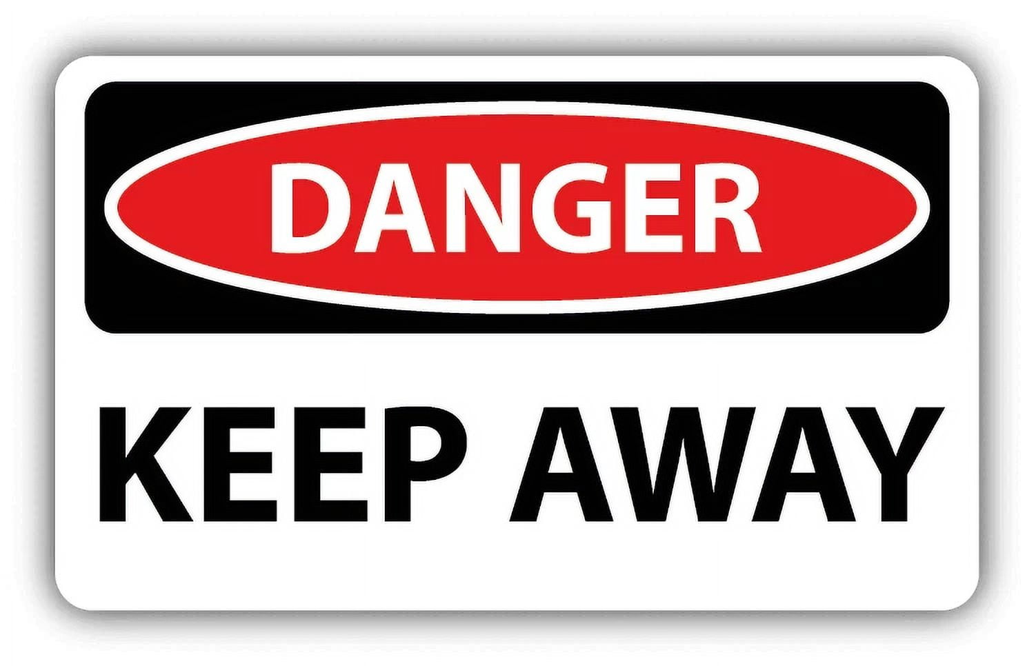 DOPASTICKER Danger Keep Away Sign Car Bumper Sticker Gift You, Phone ...