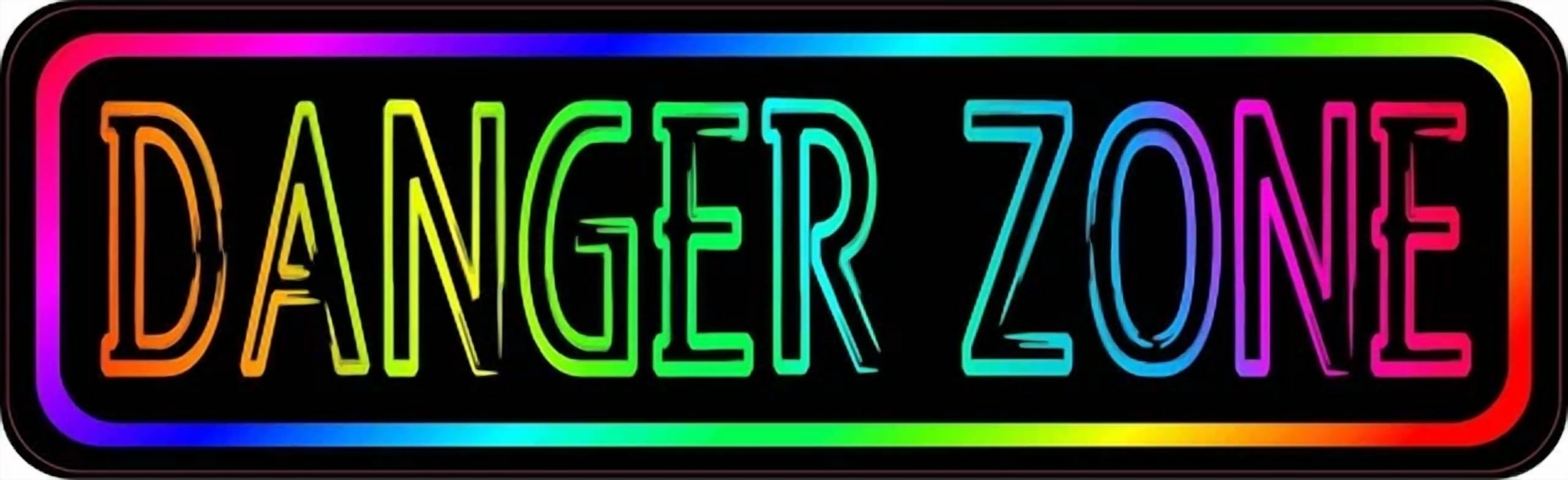 DOPASTICKER Danger Zone Sticker Phone Sticker, Latop Sticker, Lover ...