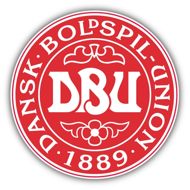 DOPASTICKER Danish Football Denmark Soccer Football Car Sticker Decal ...