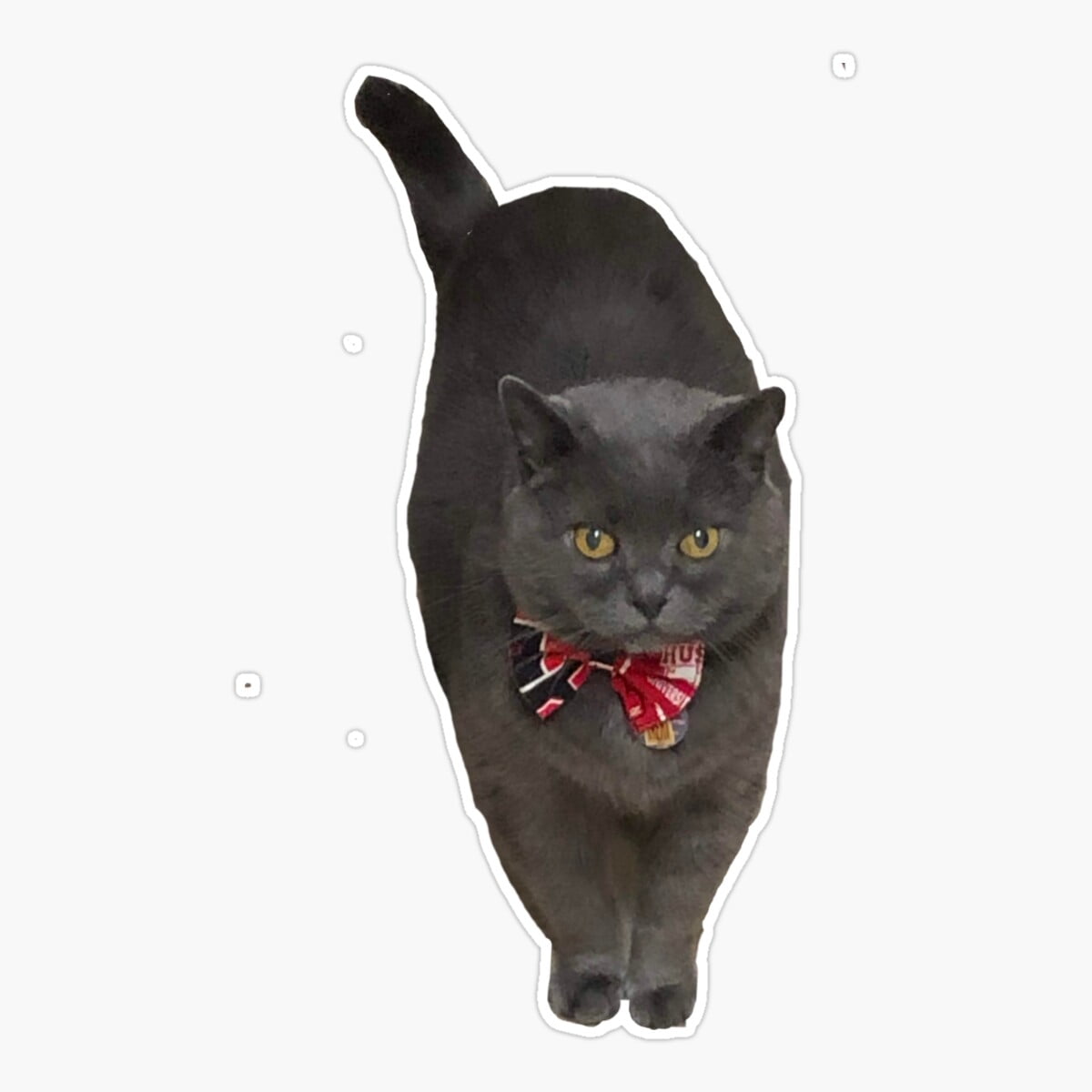 DOPASTICKER Dapper Cat Sticker, Phone Sticker Water Bottle Sticker Car ...