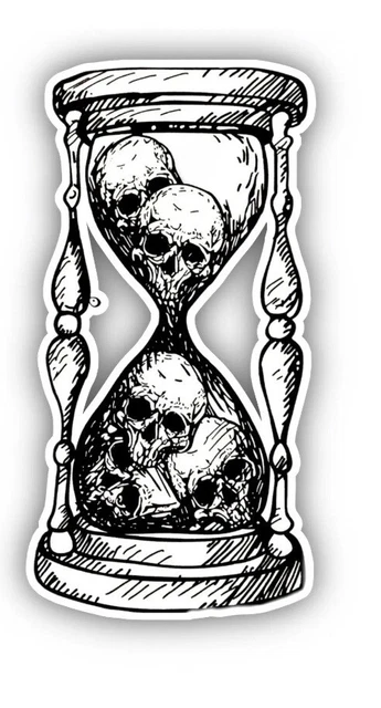 DOPASTICKER Dark Art Sticker Pile Of Skulls Goth Punk Hardcore Laptop ...