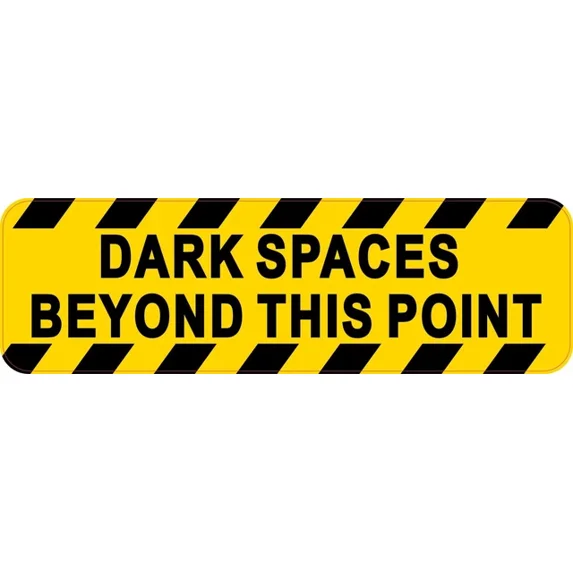 DOPASTICKER Dark Spaces Beyond This Point Sticker Phone Sticker, Latop ...