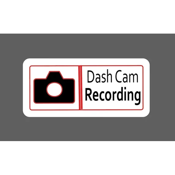 DOPASTICKER Dash Cam Recording Sticker Caution Warning Sticker Phone ...