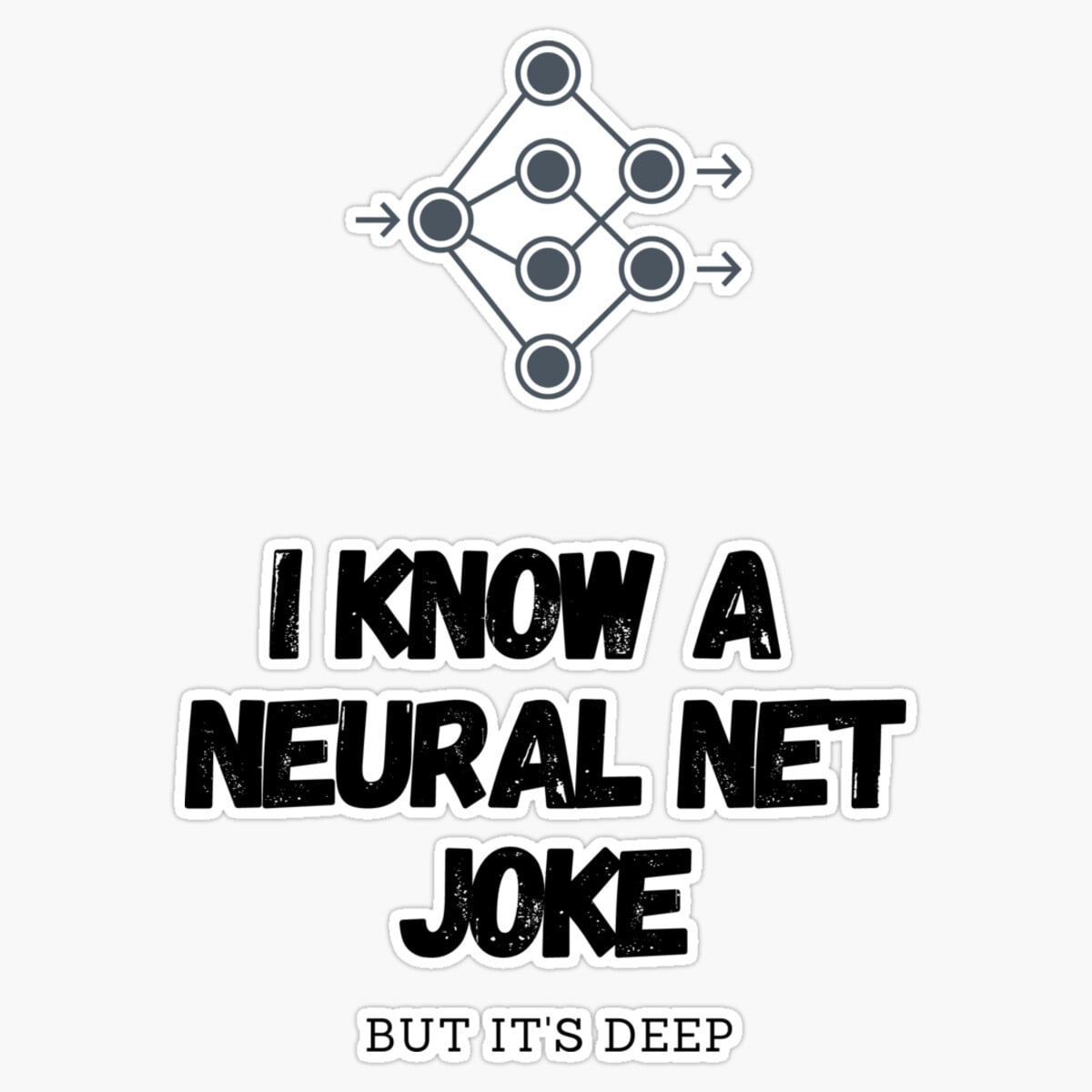 DOPASTICKER Data Scientist Neural Network Sticker, Phone Sticker Car ...