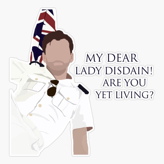 DOPASTICKER David Tennant Bene, My Dear Lady Disdain Sticker, Phone ...