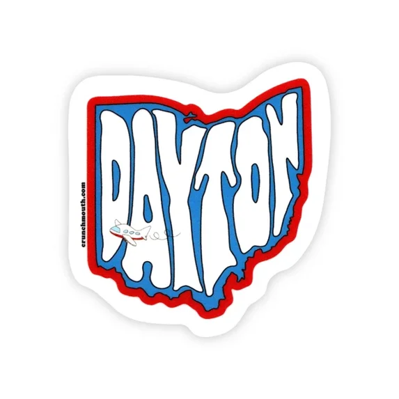 DOPASTICKER Dayton Ohio State Map Sticker Travel Decal Phone Decal ...